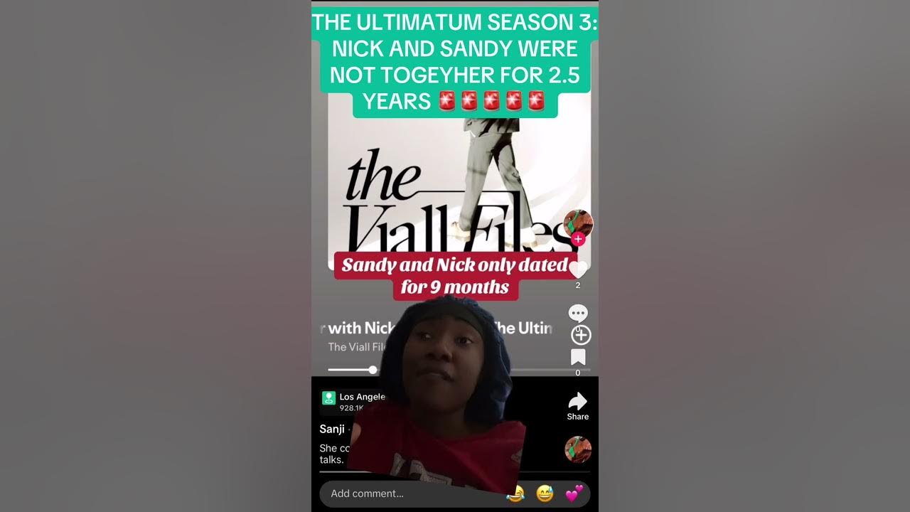 THE ULTIMATUM SEASON 3: SANDY AND NICK SPEAK - YouTube