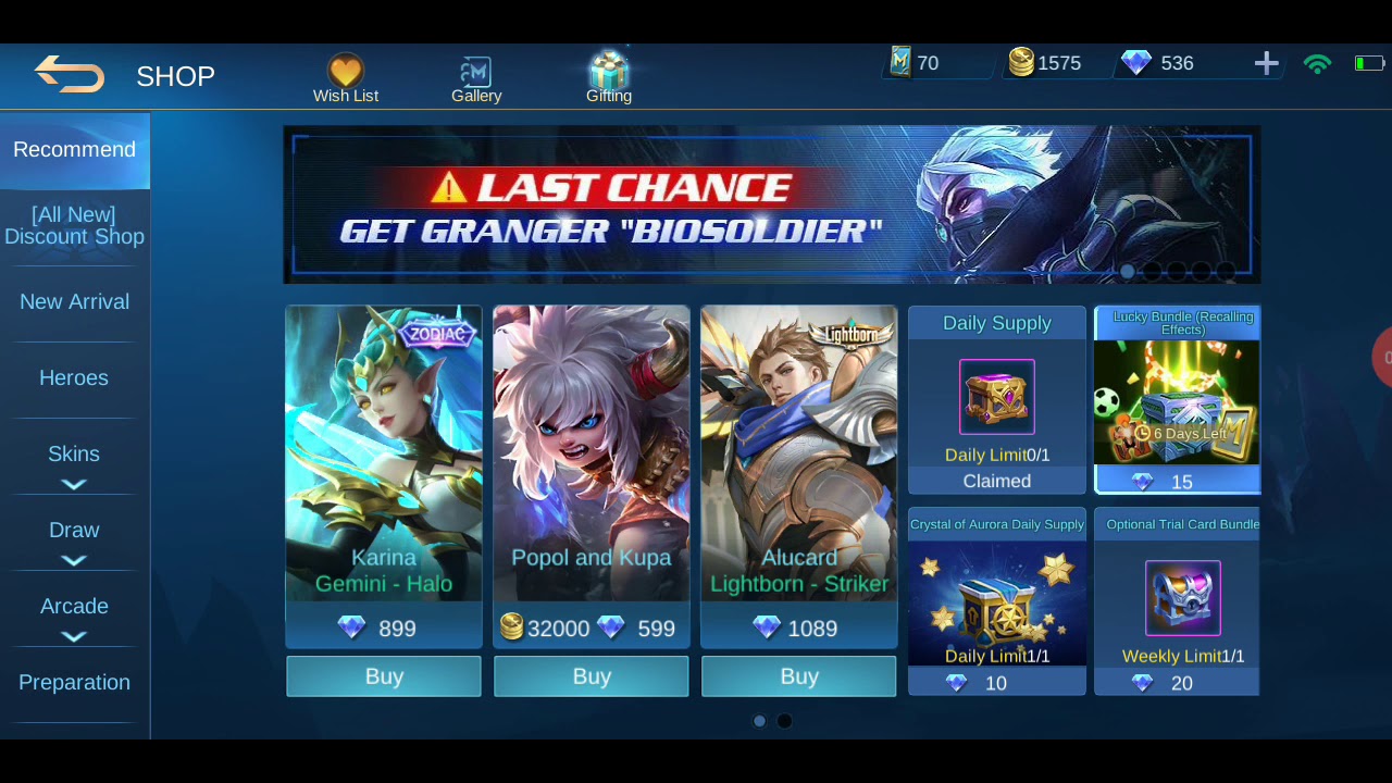 Valir's new epic skin for only 489 diamants 😍😍😍 - YouTube