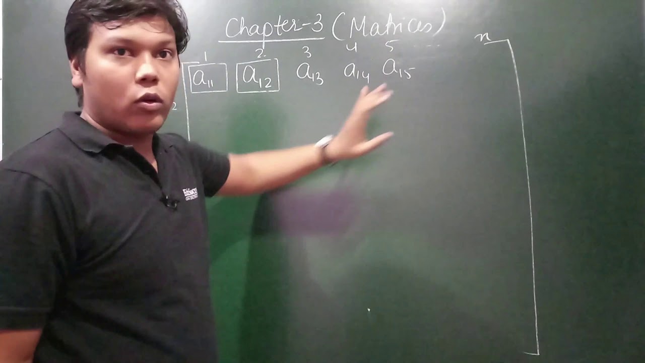 2. Matrices - General Representation of an mxn Matrix - YouTube