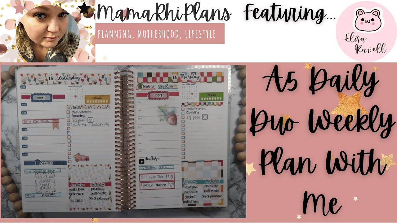 A5 DAILY DUO PLAN WITH ME | FEAT. @ElisaRavellStickers ...