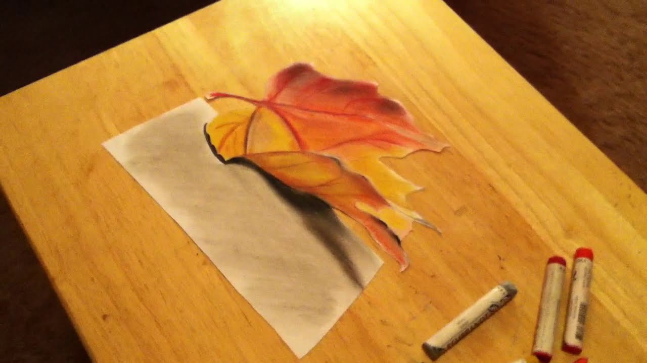 3D leaf drawing by Ray Naso - YouTube