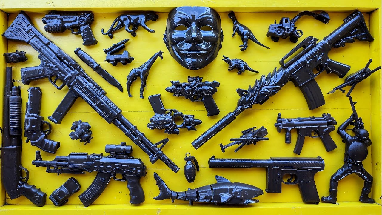 Cleans Hacker Weapon Box! Explosives and Dangerous Toy Guns - Sharp ...