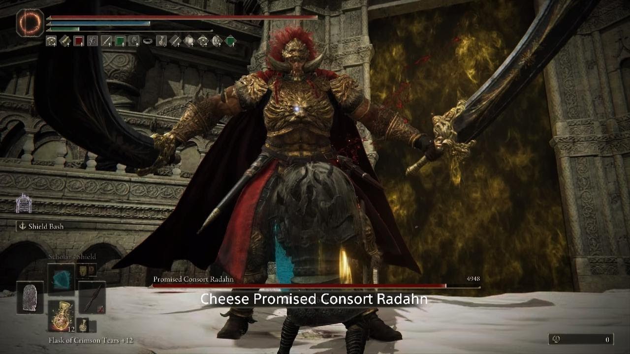 ELDEN RING DLC- Cheese Promised Consort Radahn (No Summons) - YouTube