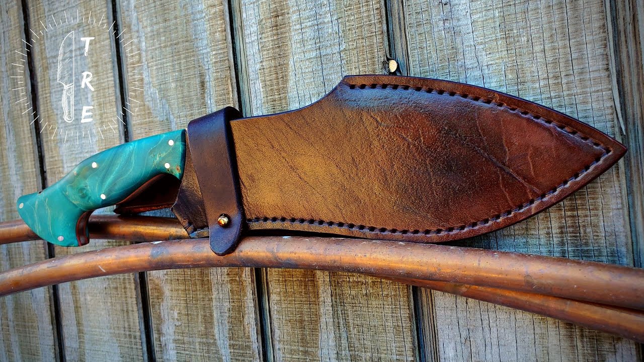 First Time Making A Sheath For A Kukri! | Knife Makers Vlog - YouTube