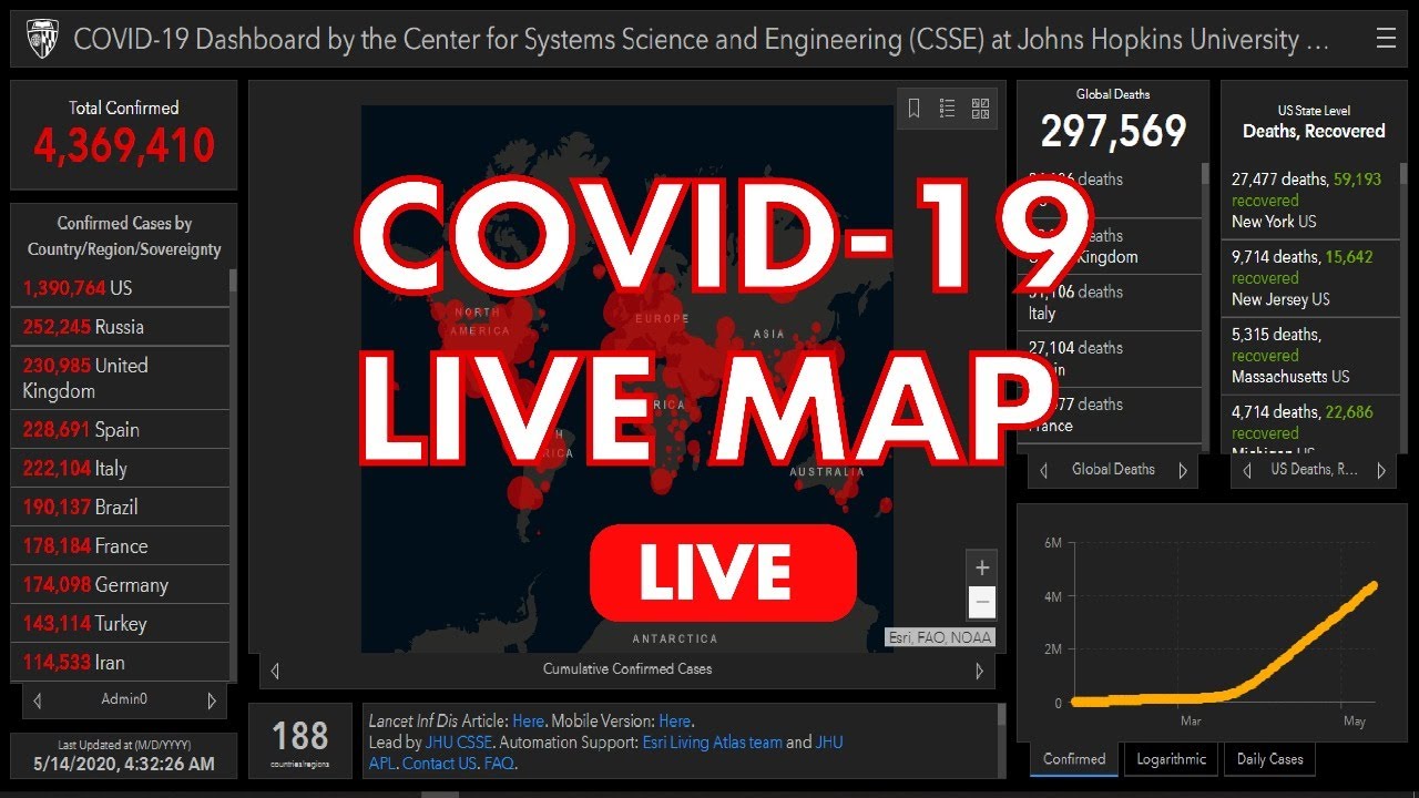 Coronavirus live World Map & Real time Live counter Stats | Latest ...