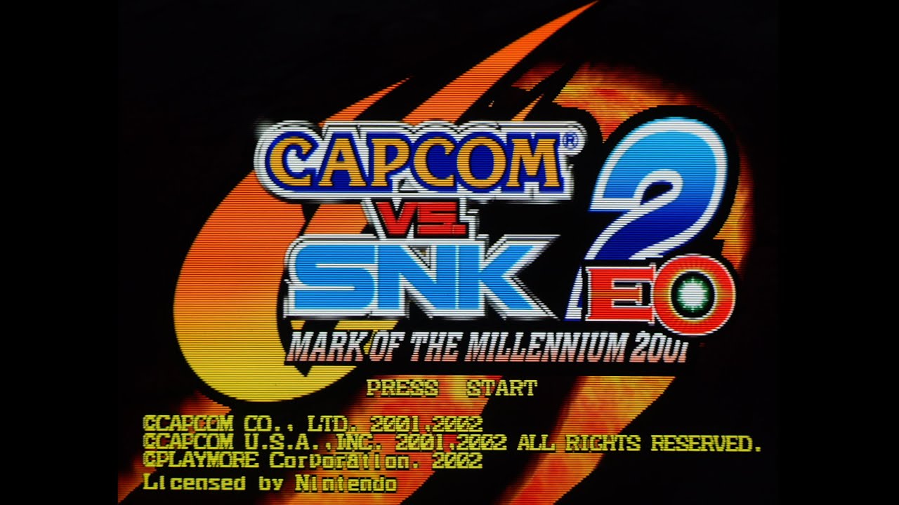 Capcom vs. SNK 2 EO: Mark of the Millenium 2001 Intro (GC) - Sony BVM-D32 - YouTube