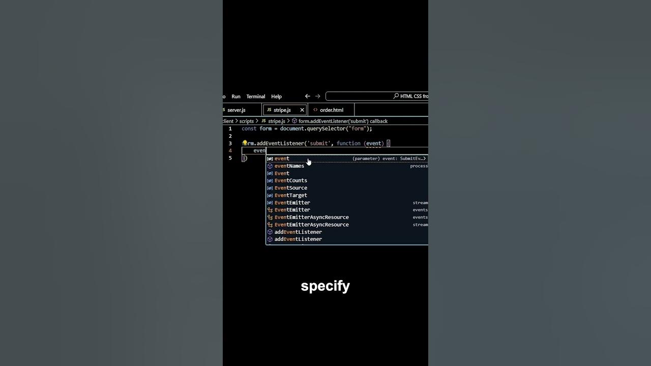 Epic Html Form Submission Events With Javascript Ultimate Stripe Api And Node Js Tutorial Youtube 