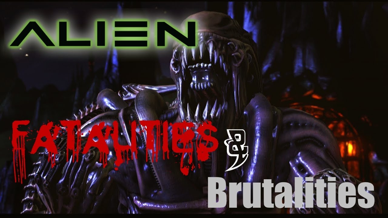 Mortal Kombat XL Fatalities & Brutalities (Alien)- Bonus Scorpion ...