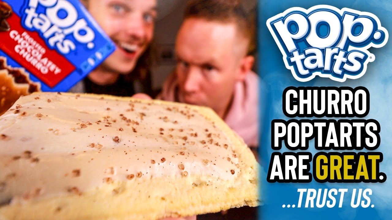 Taste Testing *NEW* Chocolate-y Churro Pop-Tarts - YouTube