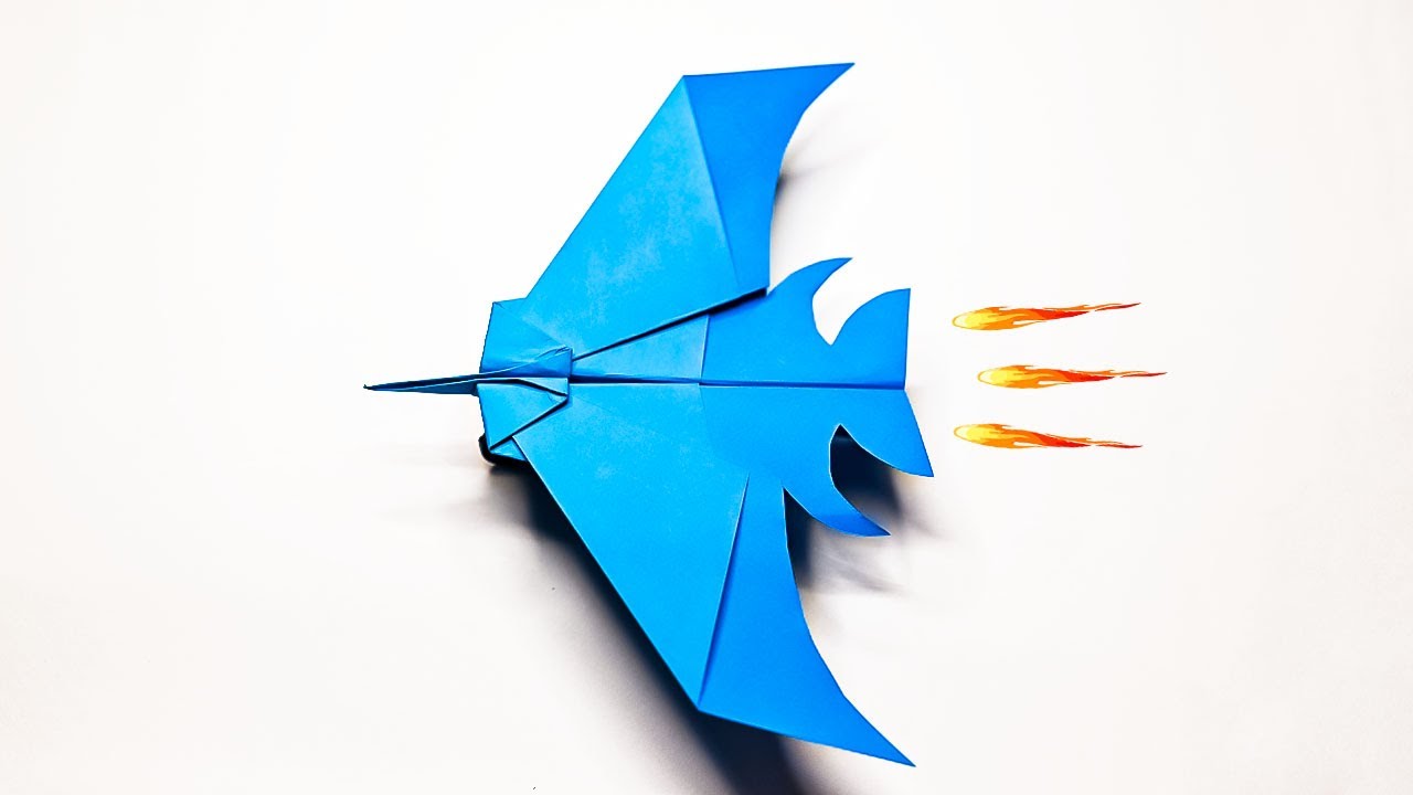 Paper Bird plane | Best origami paper Plane | How to make paper ...