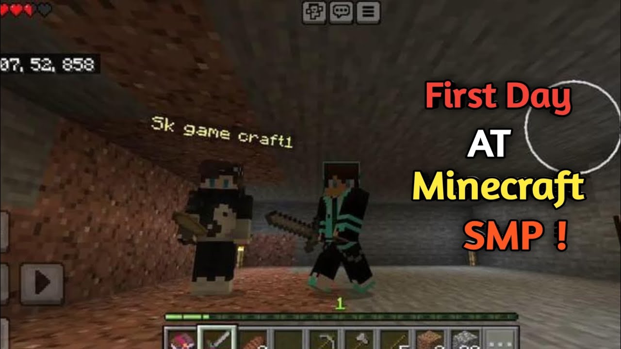 First Day in Minecraft SMP with @Sk_gameCraft - YouTube