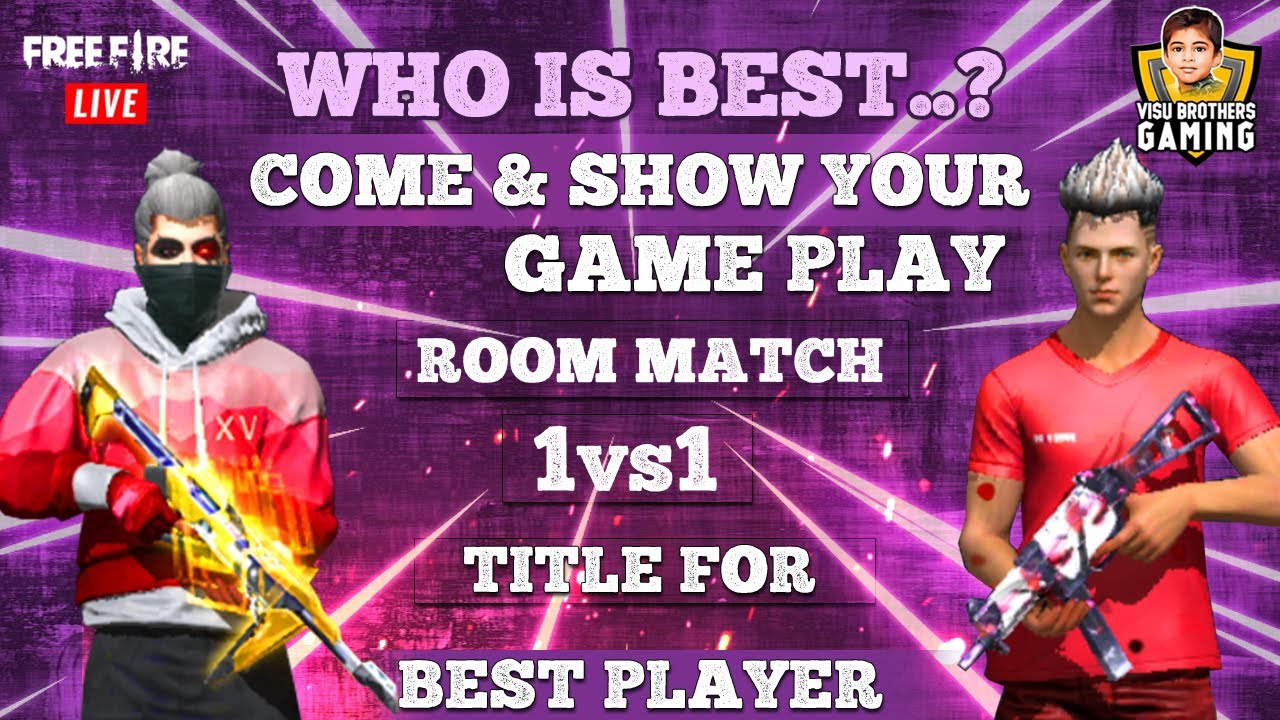 1vs1 Room Match | FREEFIRE TAMIL | Visu Brothers Gaming | Road to 10K ...