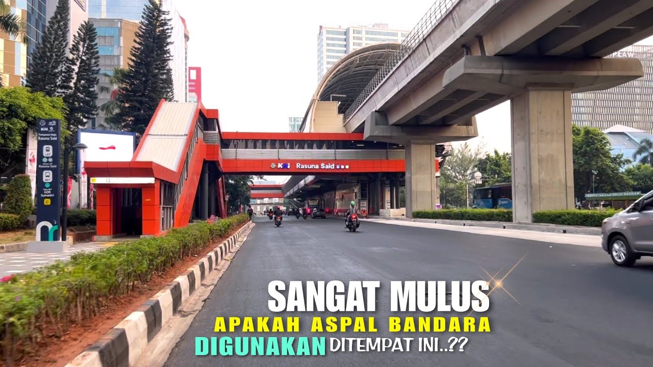 LUAR BIASA JALUR LRT‼️ASPALNYA SANGAT MULUS SEPERTI ASPAL BANDARA ...