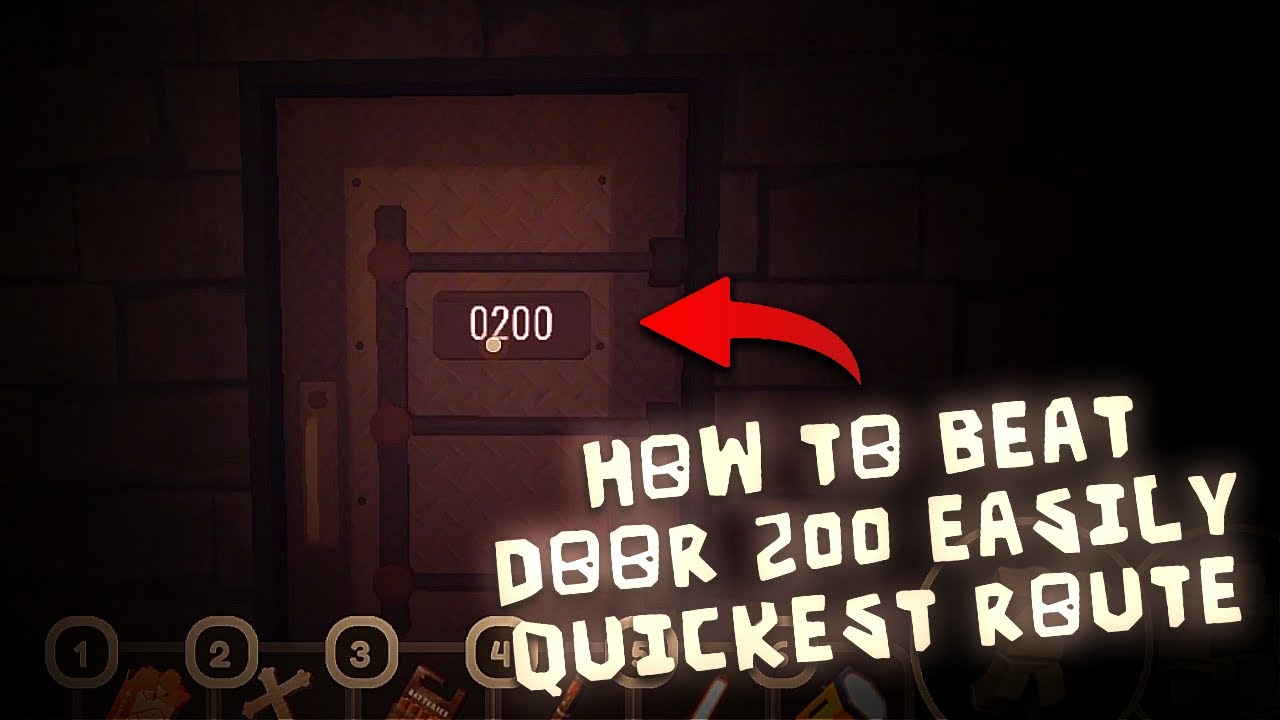 How to Beat Door 200 Easily Fully Explained | Doors Floor 2 Ending Daam ...