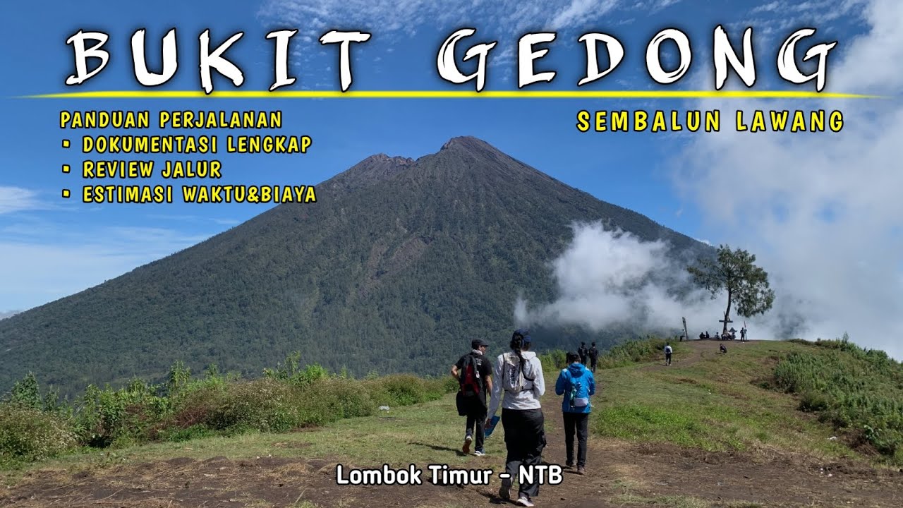GUNUNG RINJANI TERLIHAT GAGAH DARI BUKIT INI PENDAKIAN BUKIT LEMBAH ...