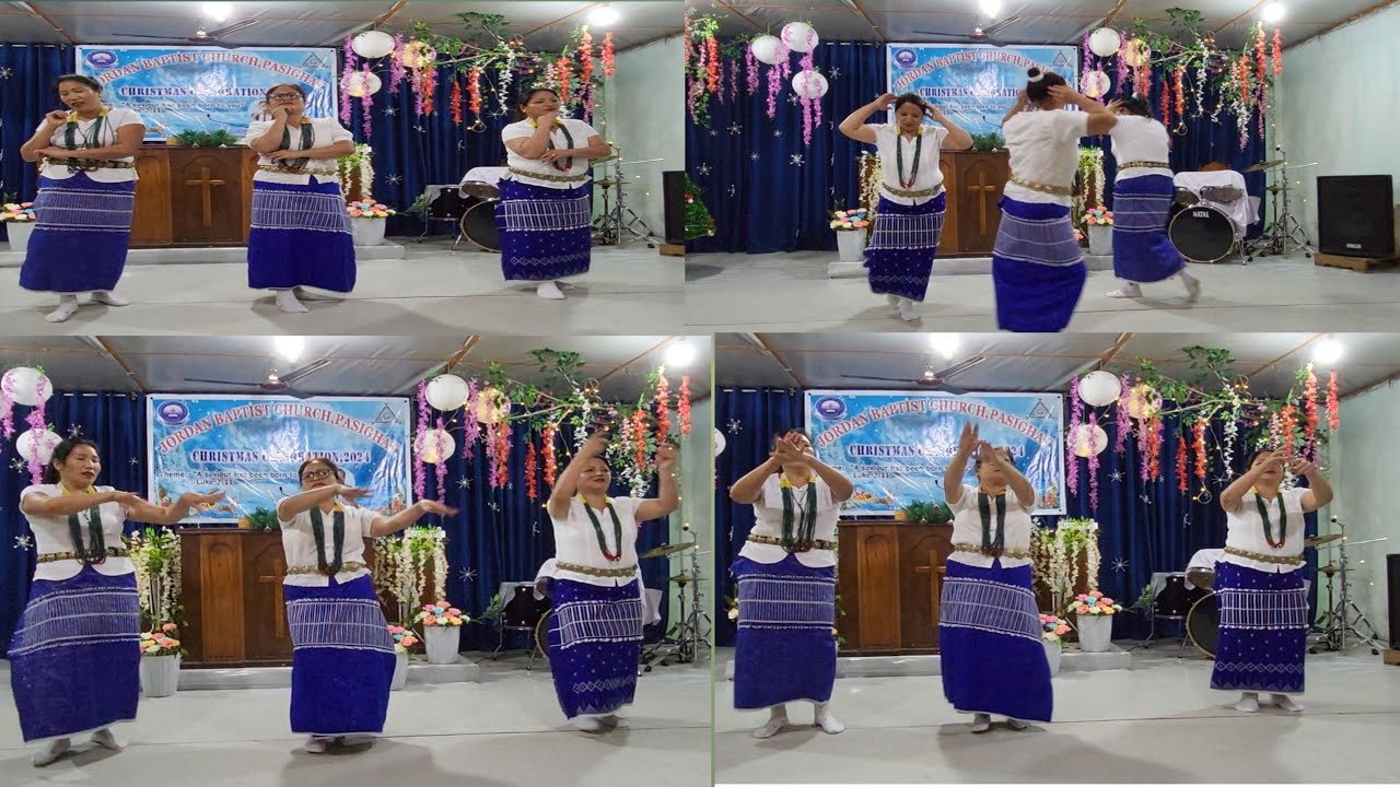 Three comrade's dance, Galo gospel song by Nguter Kaye Doke, Pater ...