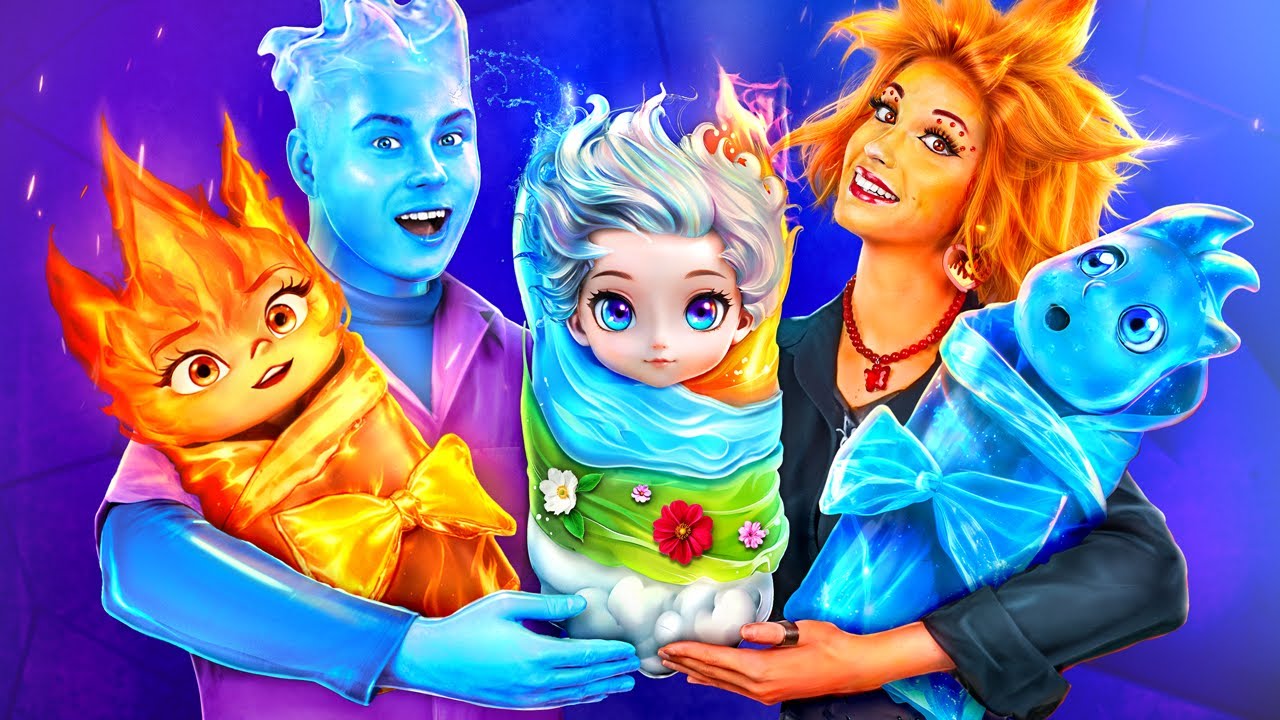 Ember en Wade van Elemental Hebben Kinderen! Vuur vs Water Ouderschap ...