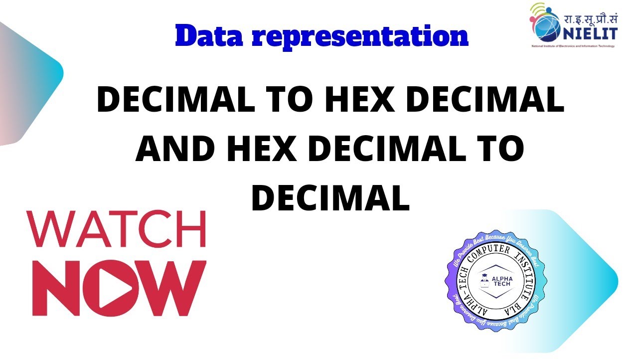 Decimal to hexa decimal conversion | Hexa decimal to decimal conversion | Aqib sir lectures ...
