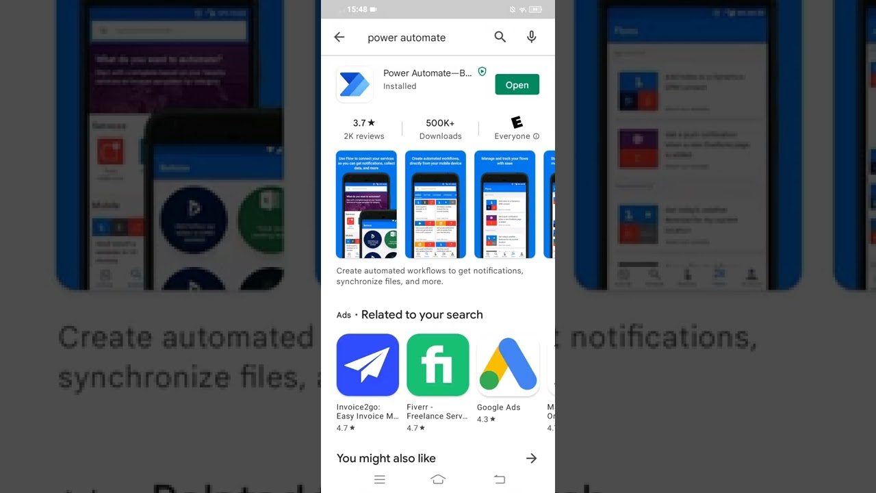 How To Install Power Automate App In Android Devices - YouTube