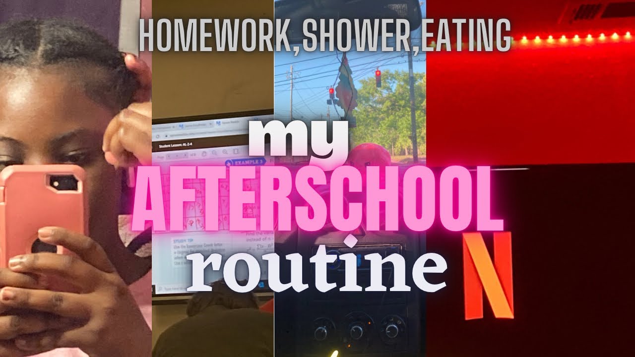 MY REALISTIC AFTER SCHOOL ROUTINE | NIGHT ROUTINE | Homework\Productive ...