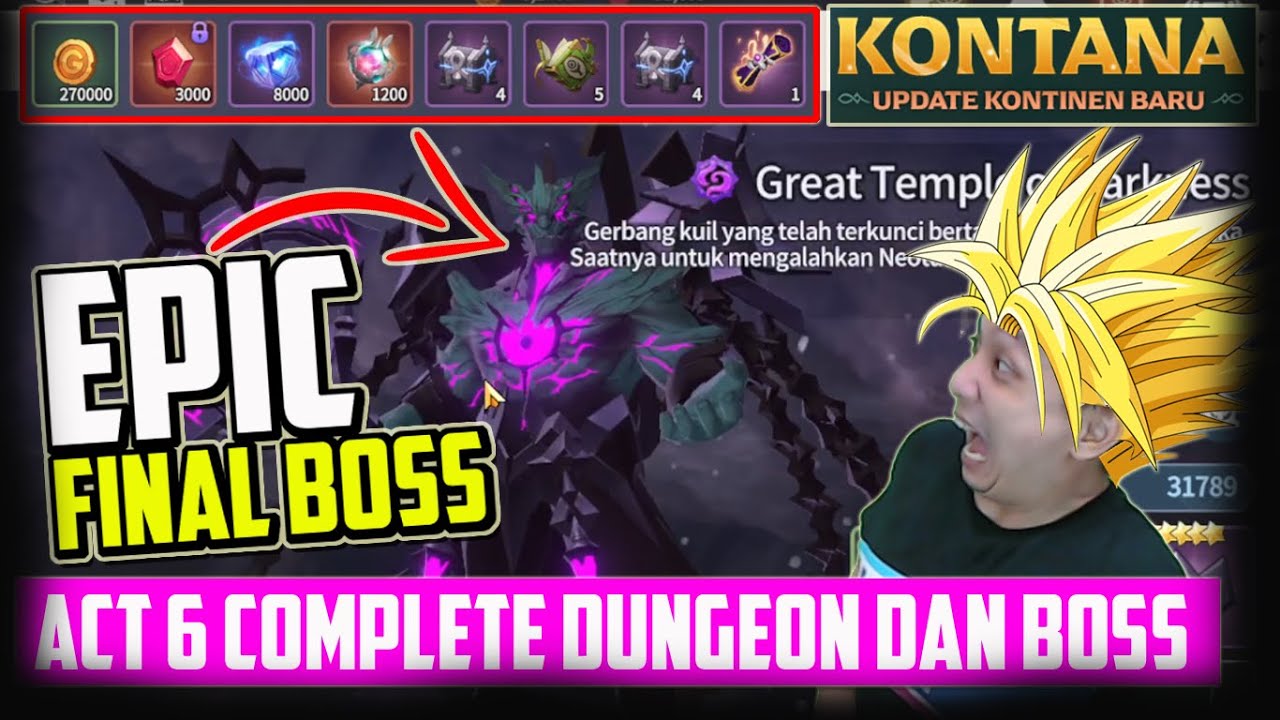 EXPLORASI KONTANA COMPLETE DUNGEON DAN BOSS - SW CHRONICLES - YouTube