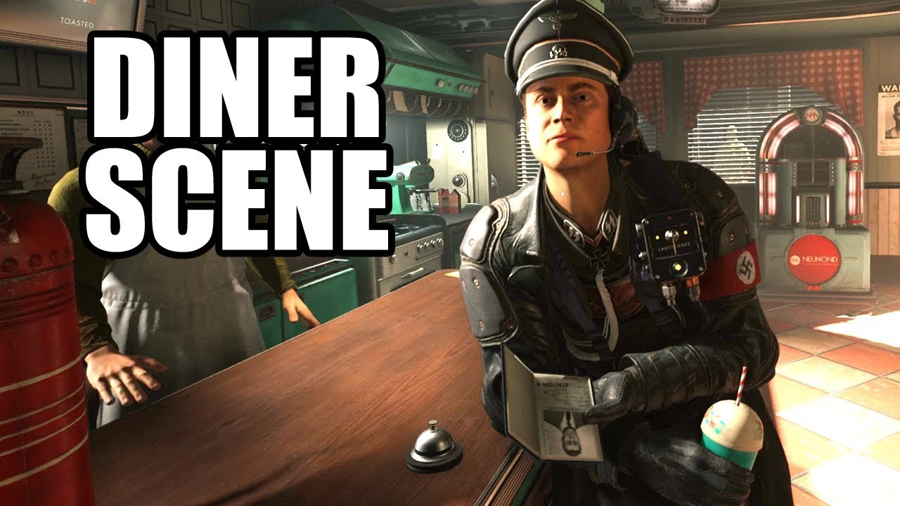 WOLFENSTEIN 2 The New Colossus - Full Diner Scene / Roswell - YouTube