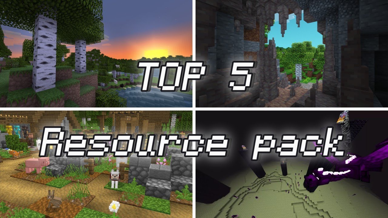 TOP 5 RESOURCE PACK CỰC ĐẸP CHO MINECRAFT MÀ BẠN NÊN THỬ - YouTube