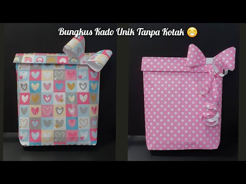 Cara Membungkus Kado | Cara Bungkus Kado Unik Tanpa Kotak Lagi | Gift Wrapping | Diy Gift Bag