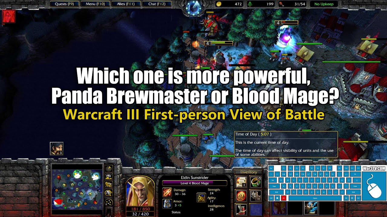 Which one is more powerful, Panda Brewmaster or Blood Mage? | War3 | W3 ...