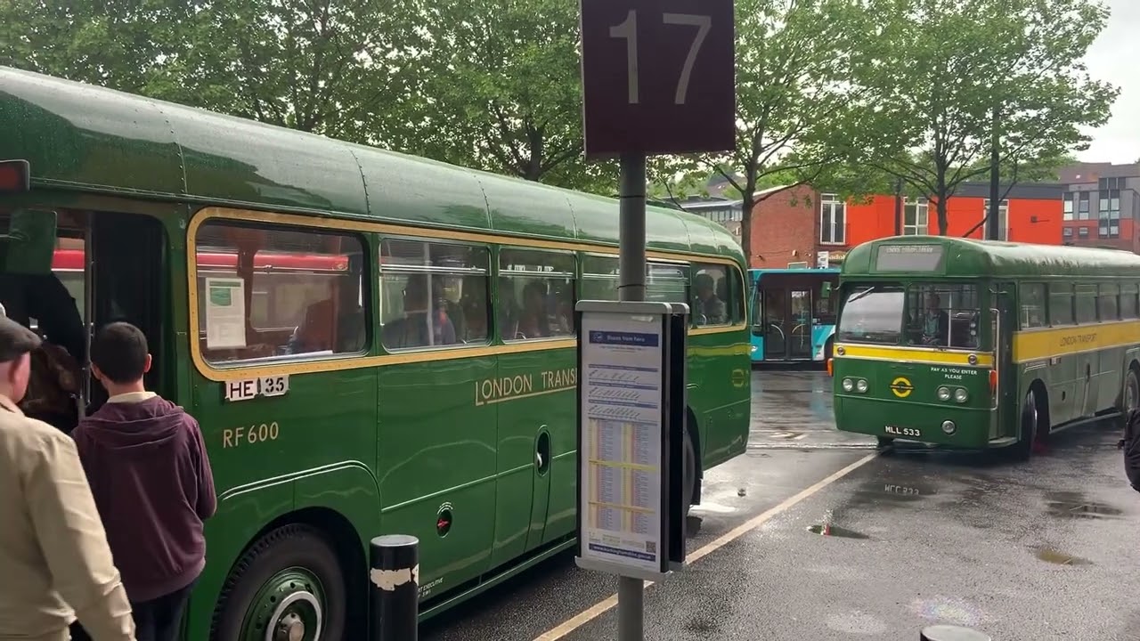 RF146 departs past RF600, Eden bus station - YouTube