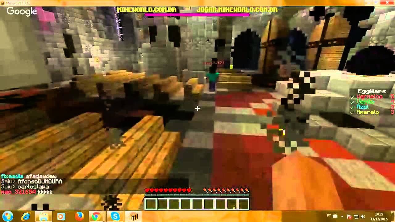 nova serie de mini games do minecraft! AO VIVO - YouTube
