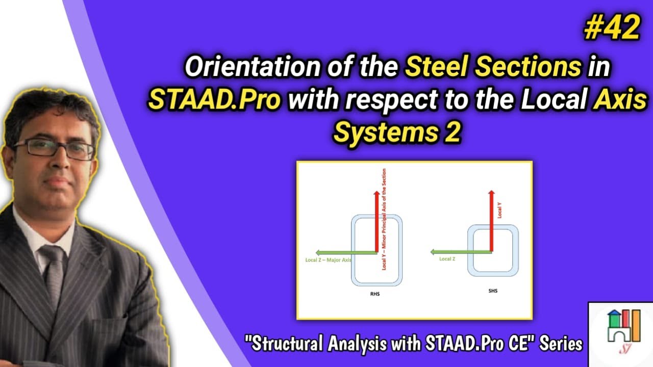 #42 - Orientation of the Steel Sections in STAAD.Pro with respect to ...