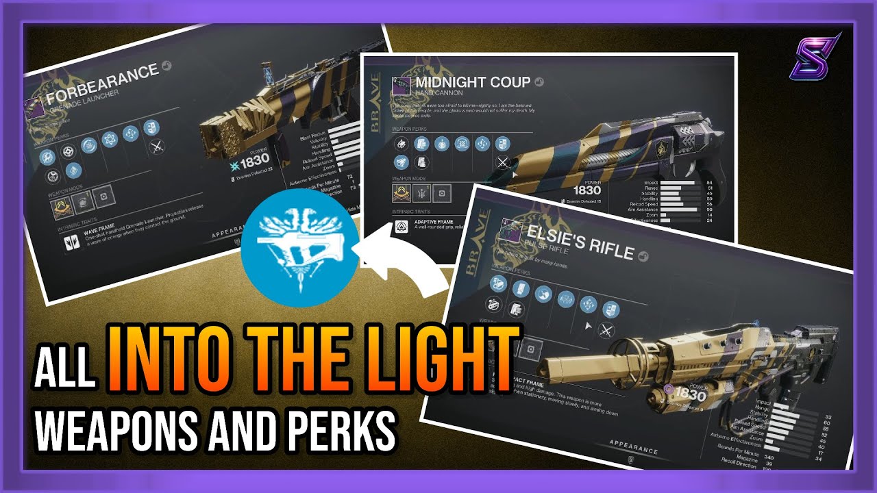 EVERY 'INTO THE LIGHT' WEAPON & PERK | DESTINY 2 - YouTube