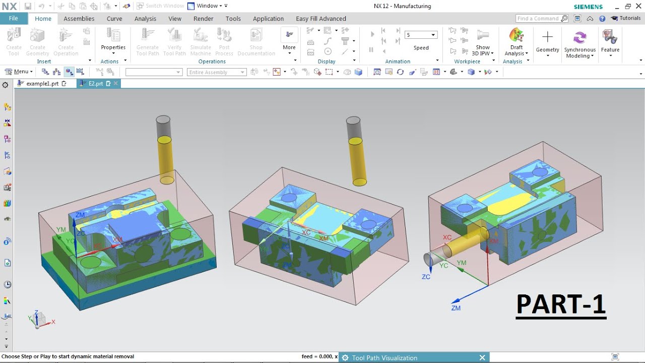 #NX CAM #Multi Side Toolpath #Multi MCS Toolpath #Part - 1 - YouTube