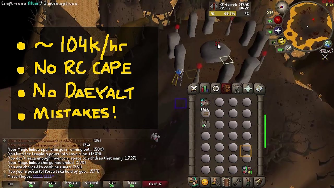 osrs lava runecrafting - 100k+/hr pre 99 - YouTube
