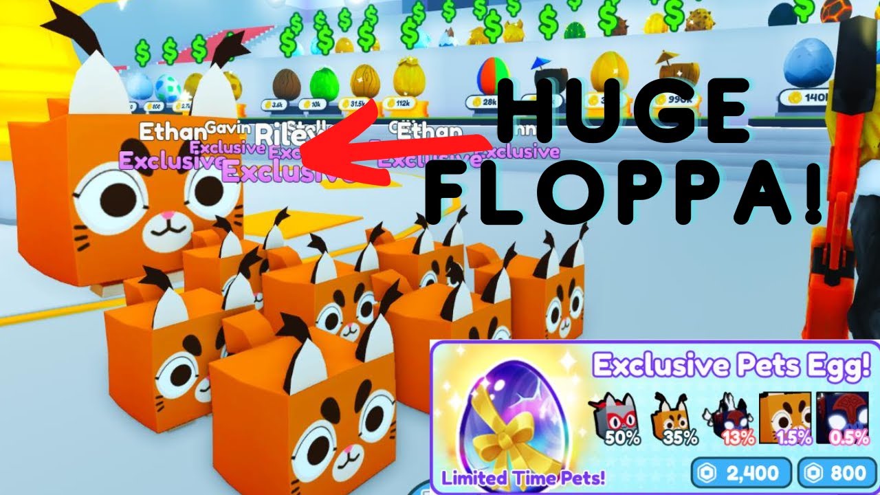 WE HATCH A HUGE FLOPPA PET IN PET SIM X!!, ROBLOX - YouTube