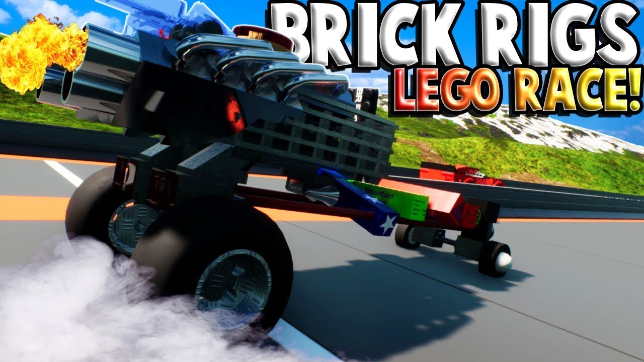 RIDICULOUS LEGO DRAG RACE! (Brick Rigs Gameplay Roleplay) Lego Car ...