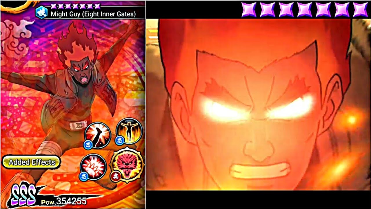 【忍ボル】7★ Guy (Inner Gates) Gameplay | Attack Mission - YouTube