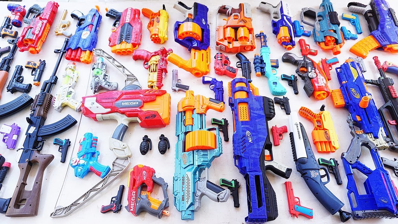 Collecting Tembak Tembakan 7 Sniper Rifles AK47 GUN NEW SUPER WATER GUN ...