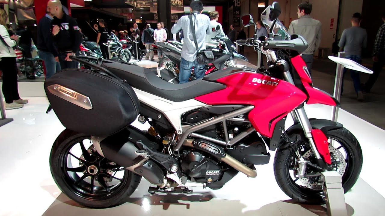 2014 Ducati Hyperstrada Walkaround - 2013 EICMA Milan Motorcycle Exhibition - YouTube