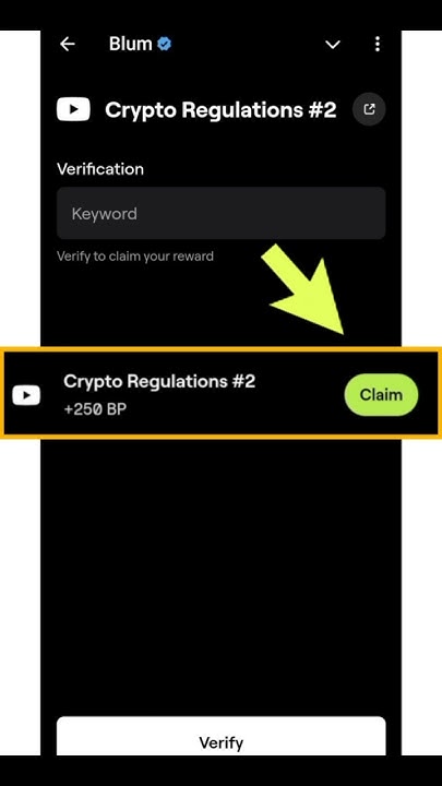 Crypto Regulations #2 Blum Code | Blum Code Crypto Regulations #2 | Blum Youtube Video Code # ...