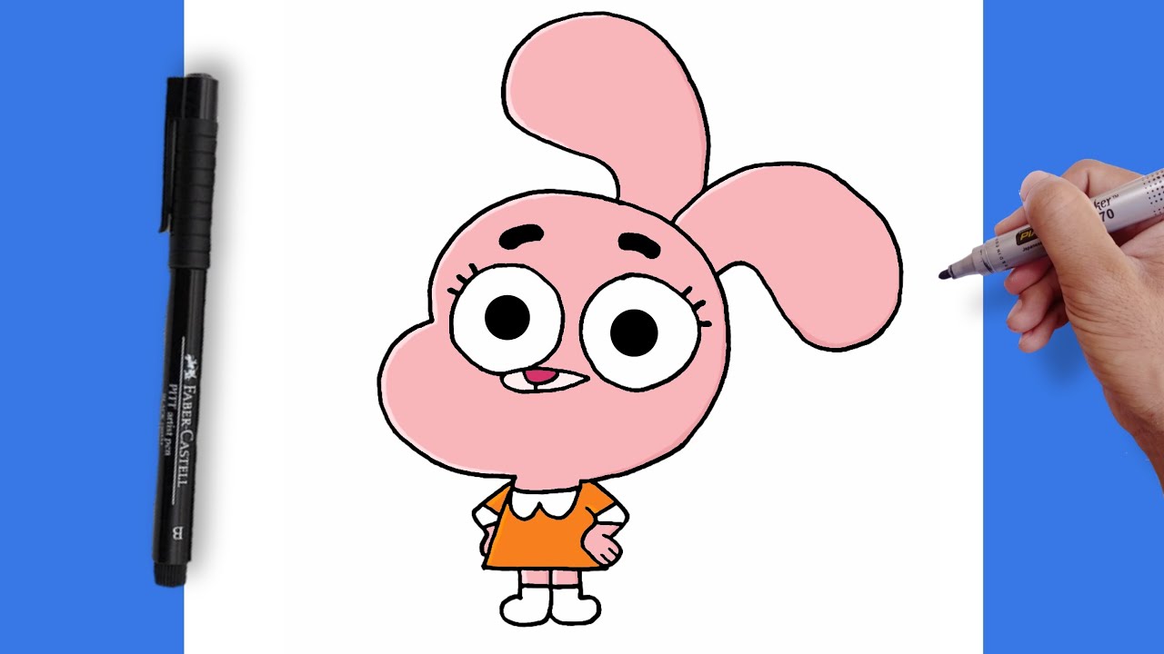 How To Draw Anais Watterson | The Amazing World of Gumball - YouTube