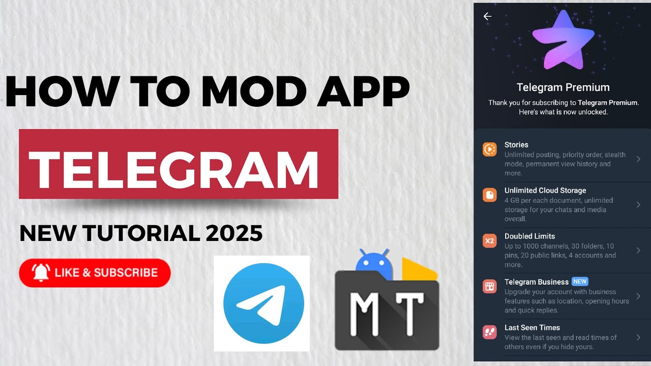 HOW TO MOD TELEGRAM USING MT MANAGER/TUTORIAL FULL 2025 - YouTube