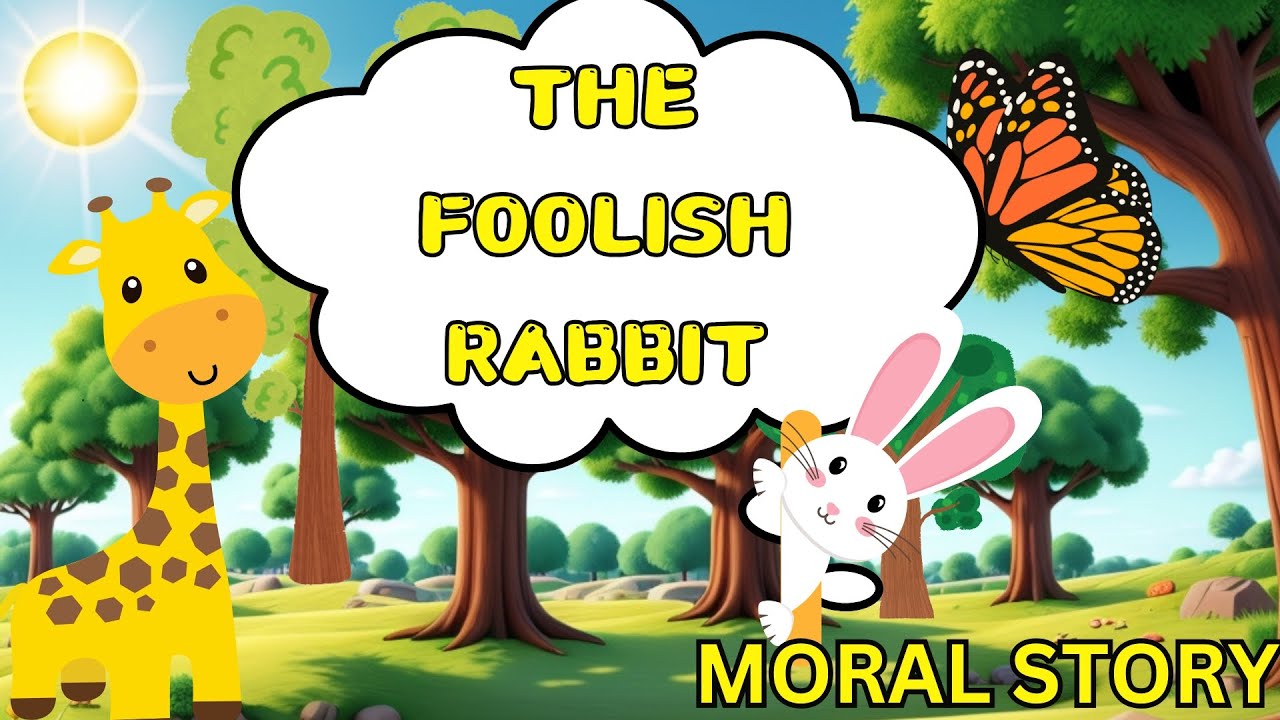 THE FOOLISH RABBIT - A Short moral story for kids #cartoonstories # ...