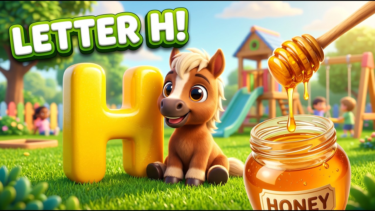 Letter H Phonics Song: Learn the 'h' Sound with a Horse & Hat! (Toddler ...