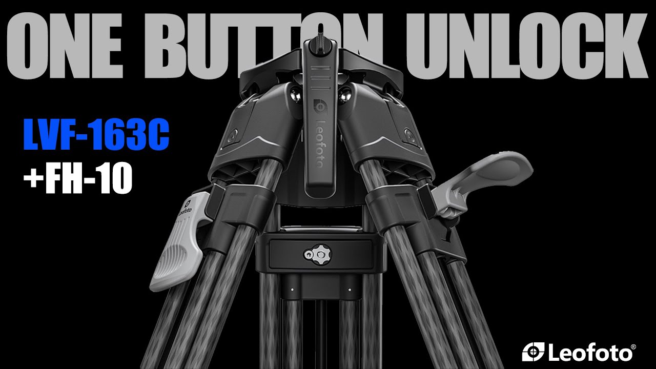 Leofoto LVF-163C+FH-10 Video Tripod Kit and DY-100 Dolly Features and Operation - YouTube