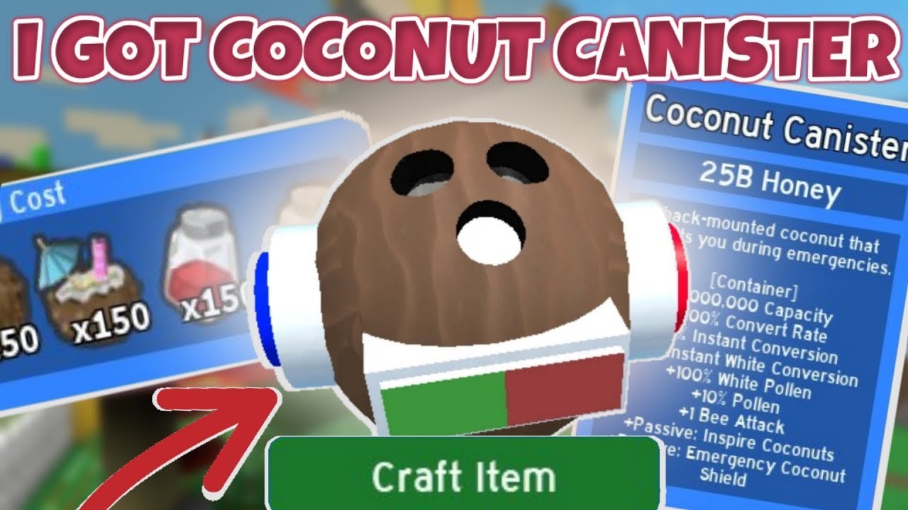 Getting coconut canister!!!! - YouTube