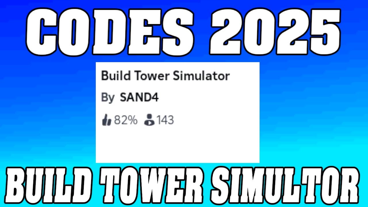 Build Tower Simulator Codes 2025 in Roblox ! ⤵️ - YouTube