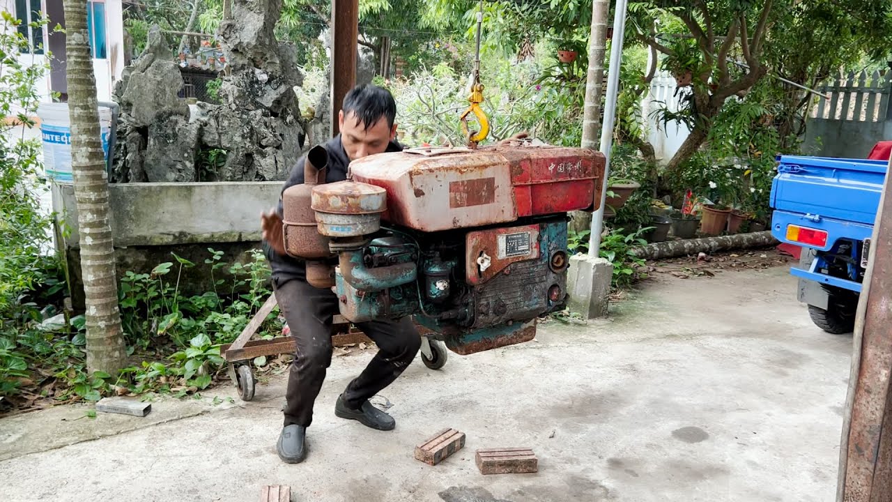 💡The guy completely restored the old rusty D24 engine // successfully ...