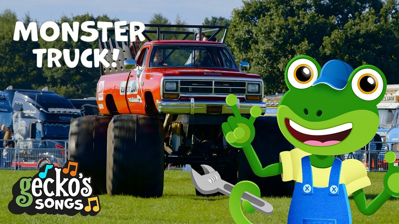 Super Cool Jumps With Monster Trucks 🚀 Geckos Garage Nursery
